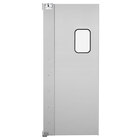 Regency Double Aluminum Swinging Traffic Door with 9" x 14" Window - 72 ...