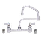 12" Wall Mounted Swing Spout Swivel Faucet with 8" Centers