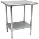 Regency 30" x 72" 16-Gauge 304 Stainless Steel Commercial Work Table ...
