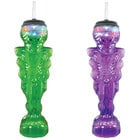 28 oz. Green Alien Bottle with Lid and Straw - 36/Case