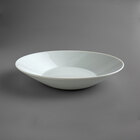 Schonwald 9351318 Signature 13.25 oz. White Oval Porcelain Deep Bowl ...