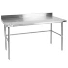 Regency 30" x 72" 16-Gauge 304 Stainless Steel Commercial Open Base ...