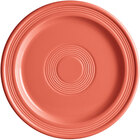 Acopa Capri 9" Mango Orange China Plate - 12/Case