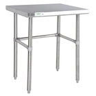 Regency 30" x 120" 16-Gauge 304 Stainless Steel Commercial Open Base ...