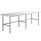 Regency 30" x 120" 16-Gauge 304 Stainless Steel Commercial Open Base ...