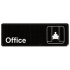 Restrooms For Customer Use Only Sign - Black and White, 9" x 3"