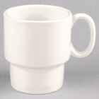 Tuxton BPM-1003 10 oz. Porcelain White Stackable China Mug - 24/Case