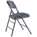 National Public Seating 2304 Char-Blue Metal Folding Chair with 1 1/4 ...