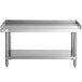Regency 24" x 48" 16-Gauge Stainless Steel Equipment Stand With Undershelf