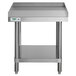 Regency 30" x 24" 16-Gauge Stainless Steel Equipment Stand with Undershelf