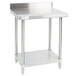 Regency 24" x 30" 16-Gauge Stainless Steel Commercial Work Table with 4 ...