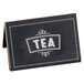 Cal-Mil 3047-4 Chalkboard Beverage Sign with "Tea" Print - 3" x 2" x 2"