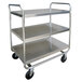 Lakeside 4944 Heavy-Duty Stainless Steel Three Shelf Handler Series ...