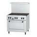 Garland SunFire Series X36-6R Natural Gas 6 Burner 36" Gas Range with ...