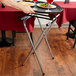 Lancaster Table & Seating 19" x 16 1/2" x 31" Folding Chrome Double Bar ...