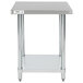 Regency 18" x 24" 18-Gauge 304 Stainless Steel Commercial Work Table ...