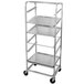 Channel SRS-7 7 Pan Side Load Angled Merchandising Cart