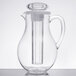Tablecraft 319 2 Qt. Polycarbonate Pitcher with Ice Core