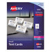 Avery 5302 2" x 3 1/2" White Small Tent Cards - 160/Box