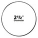 Avery 5294 2 1/2" High-Visibility Round White Printable Labels - 300/Pack