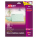 Avery 5667 1/2" x 1 3/4" Easy Peel Clear Return Address Labels - 2000/Pack