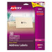 Avery 5630 1" x 2 5/8" Easy Peel Clear Mailing Address Labels - 750/Pack