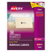 Avery 5660 1" x 2 5/8" Easy Peel Clear Mailing Address Labels - 1500/Box