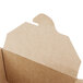 Choice 4 3/8" x 4 1/8" x 2 1/2" Kraft Microwavable Folded Paper #1 Take ...