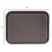 Cambro PT1216167 Brown 12" x 16" Polytread Non-Skid Serving Tray