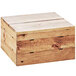 Cal-Mil 3628-7-99 Madera Rustic Pine Square Crate Riser - 12" x 12" x 7"