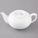 Acopa 32 oz. White Porcelain Teapot with Sunken Lid