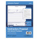 Adams NC3819 3-Part Carbonless Contractor Proposal Form - 50/Pack