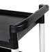 Choice Black Utility / Bus Cart with Three Shelves - 32" x 16"