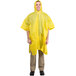Yellow Economy Rain Poncho - 52" x 80"