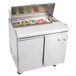 Avantco SS-PT-36-HC 36" 2 Door Stainless Steel Refrigerated Sandwich ...