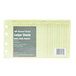Rediform Office 14055 5" x 8 1/2" Green Ledger 4-Ring Binder Refill ...