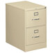HON 312CPL 310 Series Putty Full-Suspension Two-Drawer Filing Cabinet ...