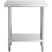 Regency 24" x 30" 16-Gauge 304 Stainless Steel Commercial Work Table ...
