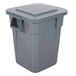 Rubbermaid BRUTE 40 Gallon Square Gray Trash Can and Lid