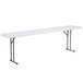 Lancaster Table & Seating 18" x 96" Granite White Heavy-Duty Blow ...