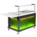 Bon Chef 50044 54 1/2" x 30" x 49" Green / Silver Guacamole Tequila Cart