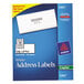 Avery 5363 1 3/8" x 2 13/16" White Copier Mailing Address Labels - 2400/Box