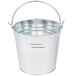 American Metalcraft PTUB87 Round Galvanized Metal Pail - 8" x 7"