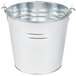 American Metalcraft PTUB87 Round Galvanized Metal Pail - 8" x 7"