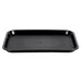 Choice 10" x 14" Black Plastic Fast Food Tray