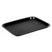 Choice 10" x 14" Black Plastic Fast Food Tray