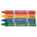 Choice 4 Pack Triangular Kids' Restaurant Crayons in Print Box - 100/Pack