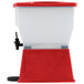 Choice 3 Gallon Red Slim Beverage Dispenser