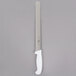 Choice 12" Serrated Edge Slicing / Bread Knife with White Handle