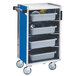 Lakeside 890BL Medium-Duty Stainless Steel Enclosed Bussing Cart with ...